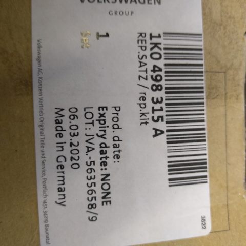 1K0498315A Ремкомплект для стойки стабилизатора VAG | Запчасти на DRIVE2