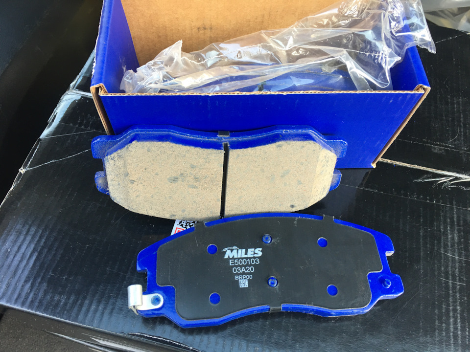 E500103 Комплект тормозных колодок, дисковый тормоз MILES | Запчасти на ...