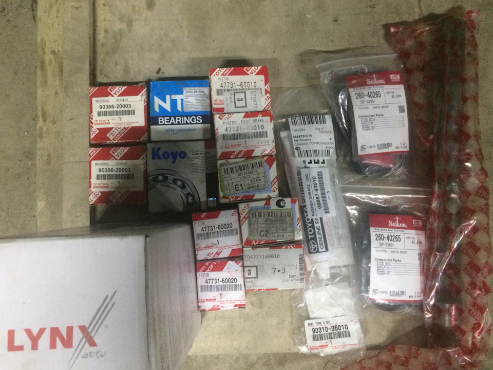 ТО переднего моста и тормозов — Toyota Land Cruiser 80, 4,2 л, 1993 ...