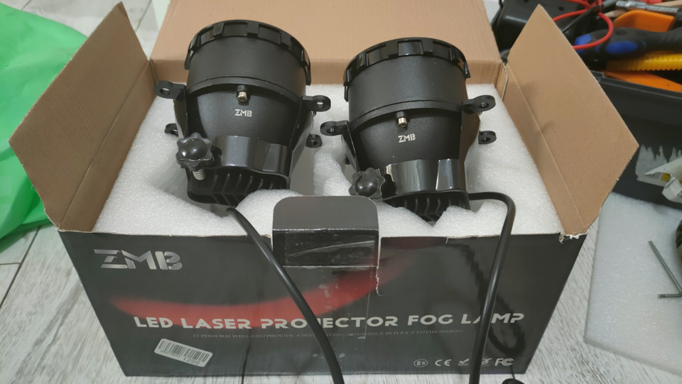 ПТФ. Новые. Led ZMB. — Mitsubishi Outlander (1G), 2,4 л, 2006 года ...
