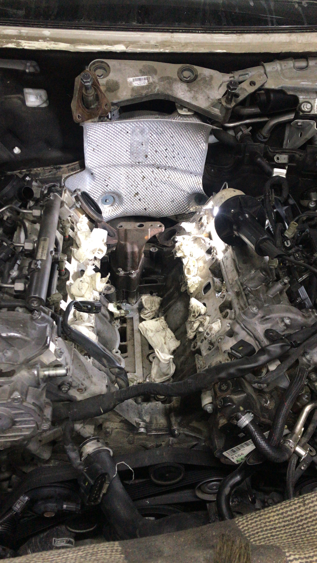 Замена прокладок теплообменника — Mercedes-Benz GL-Class (X164), 3 л ...