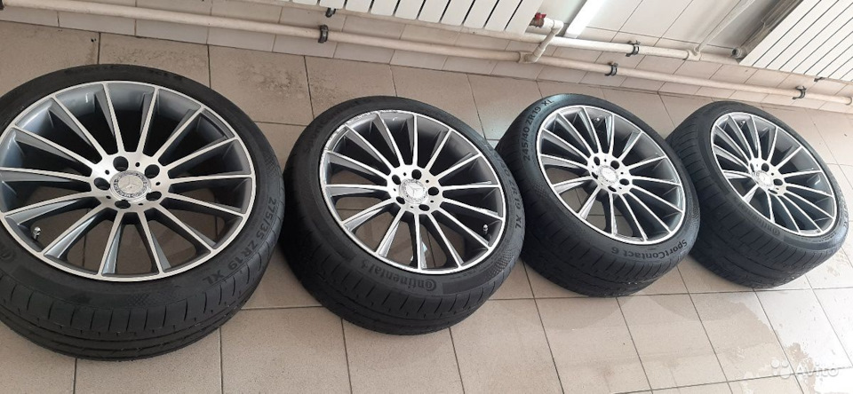 Шины летние Continental 245/40 R19, литые диски Replica 8,5Jx19 ET43 ...