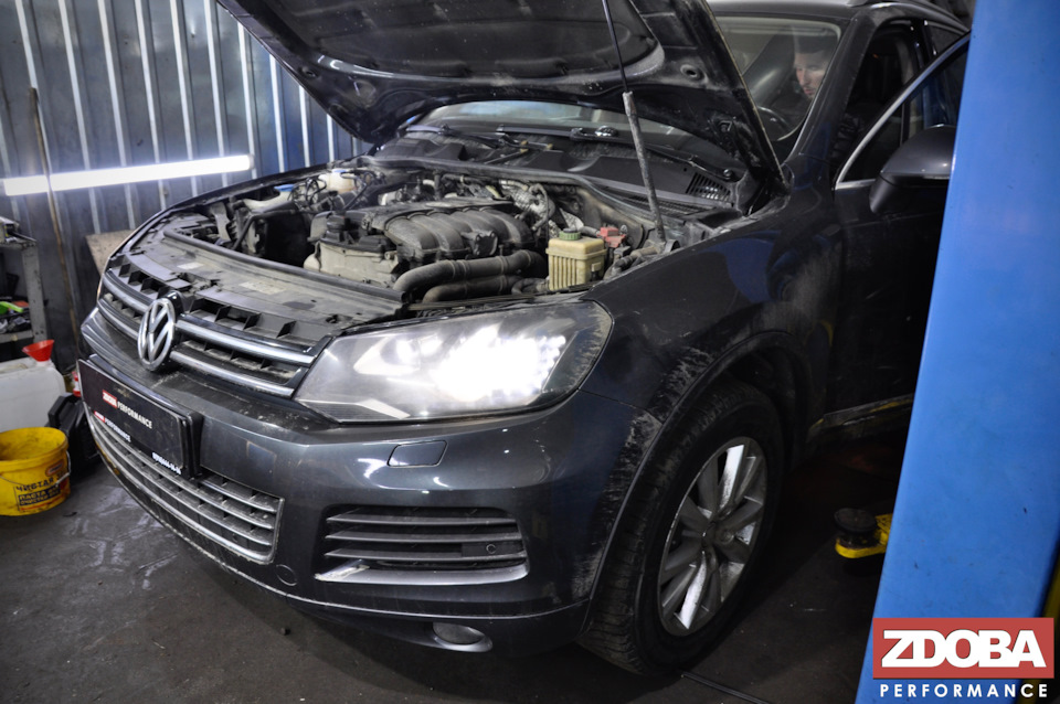 VW Touareg NF 3.6 (CGRA, CMTA 280hp) Чип-Тюнинг st1 no cat, Удаление ...