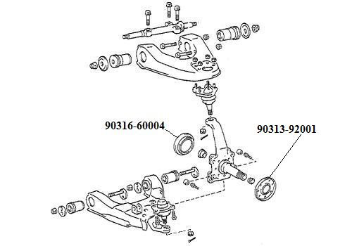 Подвеска ТО GW Deer — Toyota Hilux Surf (2G), 4,3 л, 1993 года ...