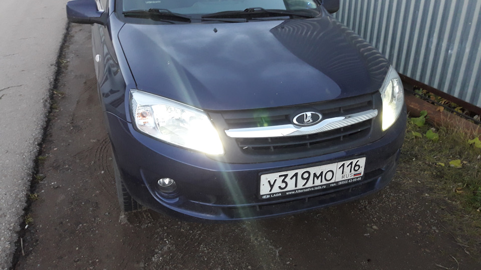 Установили сигнализацию старлайн а93 с кан лин — Lada Гранта, 1,6 л ...