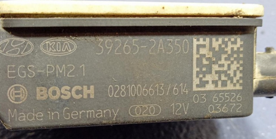 Датчик сажи, датчик твердых частиц. Soot Sensor. EGS-PM. на Hyundai ...