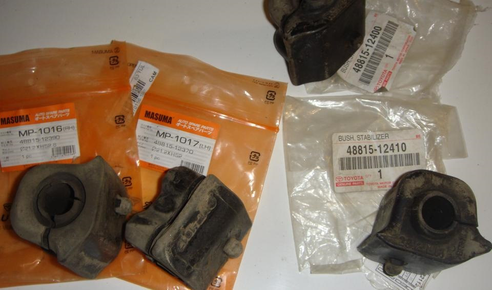 Замена втулок стабилизатора. Новый АКБ — Toyota Corolla (140/150), 1,6 ...