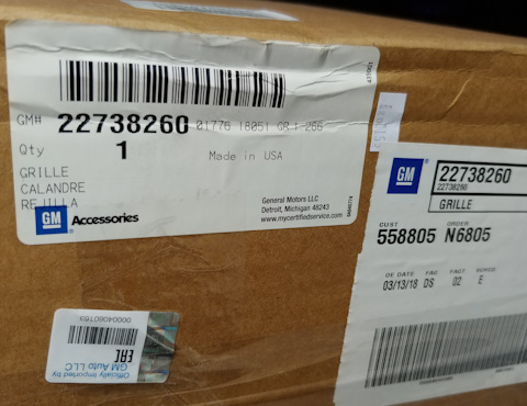 22738260 Решетка радиатора GM | Запчасти на DRIVE2