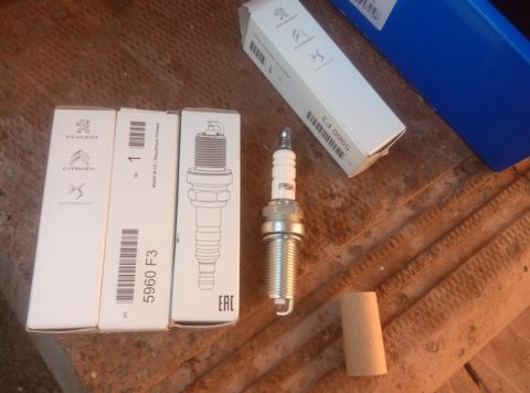 5960F3 Свеча зажигания Peugeot Citroen | Запчасти на DRIVE2