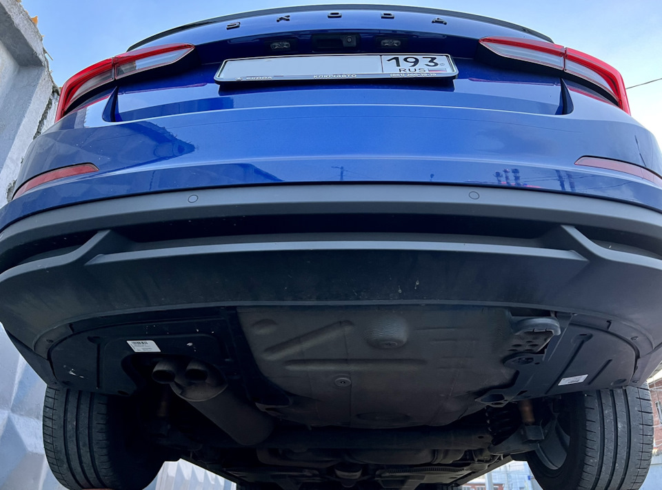 Аэродинамика. Обшивки заднего бампера. — Skoda Rapid (2G), 1,4 л, 2021 ...