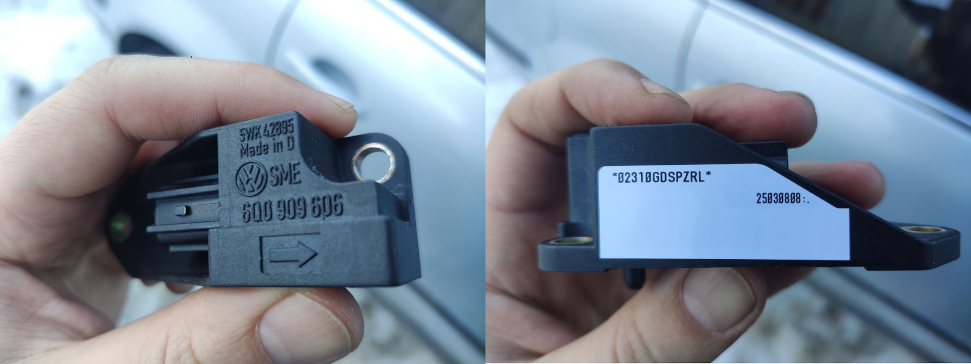 Замена датчика бокового удара переднего пассажира G180 — Volkswagen ...