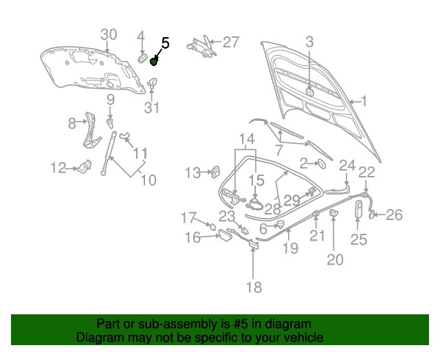 3D0823429A Упор VAG | Запчасти на DRIVE2