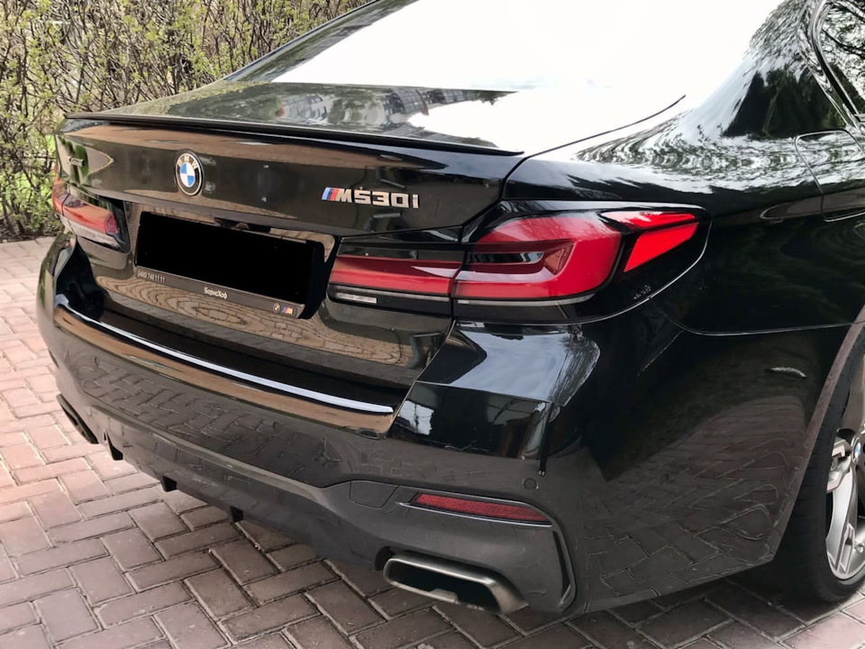 Установил задний спойлер BMW M550 — BMW 5 series (G30), 2 л, 2020 года ...