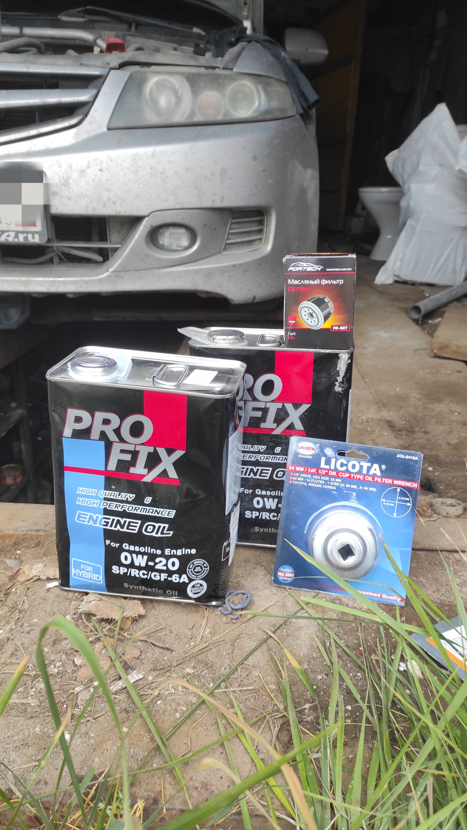 Замена масла Profix sp 0w20. — Honda Accord (7G), 2 л, 2006 года ...