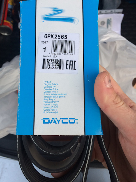 6PK2565 Ремень приводной DAYCO | Запчасти на DRIVE2