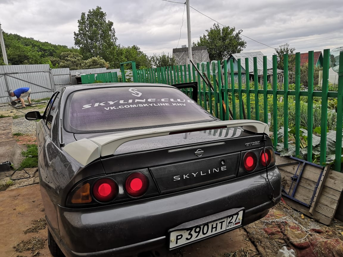 NAVAN-из белого в gun gray metal. — Nissan Skyline (R33), 2,5 л, 1993 ...