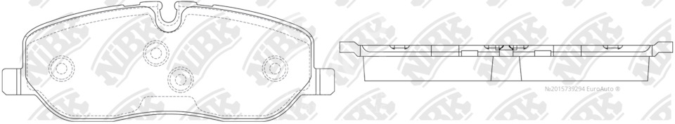 PN0484 Тормозные колодки (дисковые), передние NIBK | Запчасти на DRIVE2
