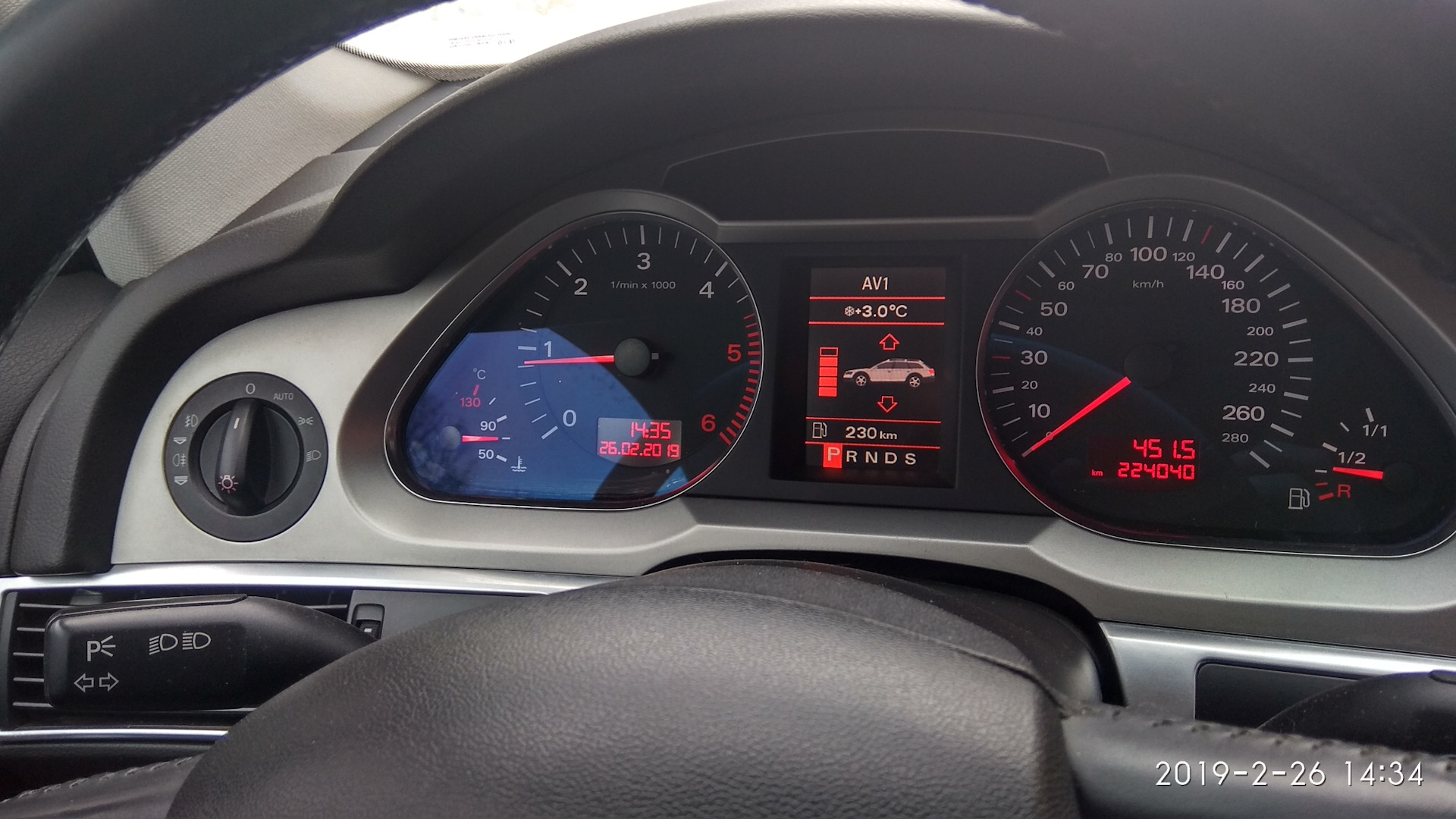 Переключатель света. — Audi Allroad (C6), 2,7 л, 2007 года | стайлинг ...