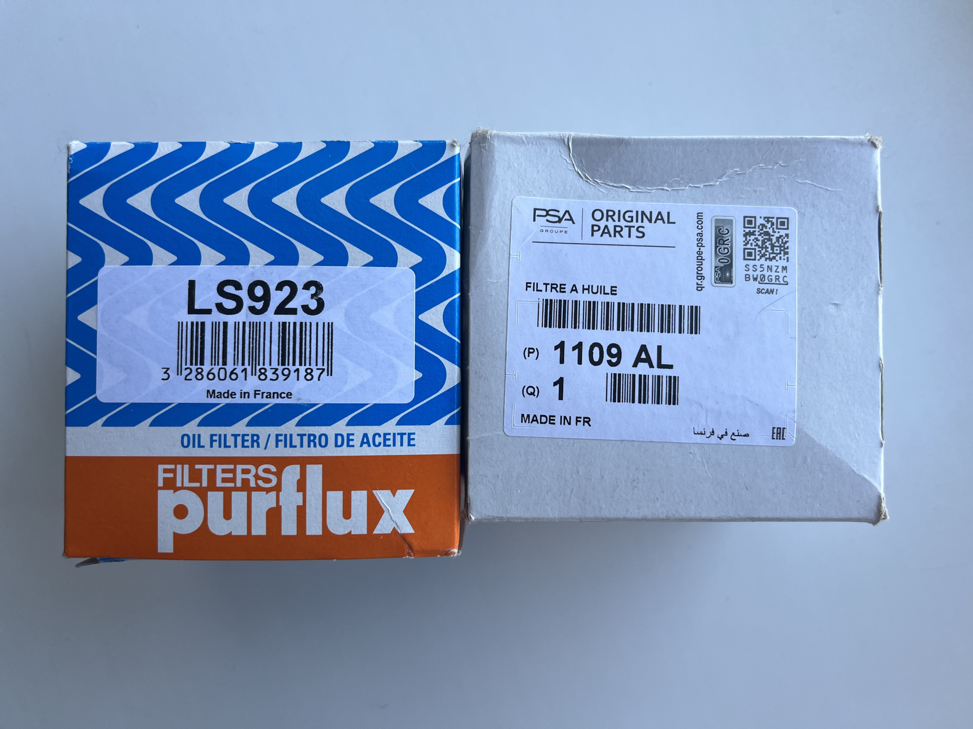 Сравнение масляных фильтров PSA 1109AL и Purflux LS923 — Peugeot 307 SW ...