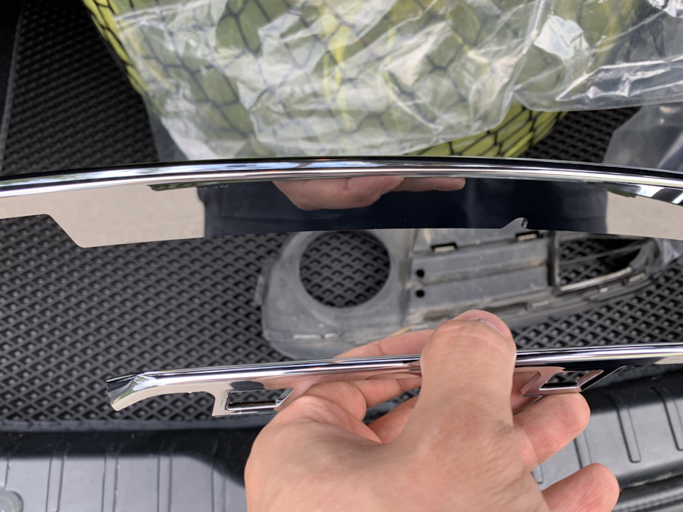 запись_12 f10 lci замена хромированных накладок ПТФ — BMW 5 series (F10 ...