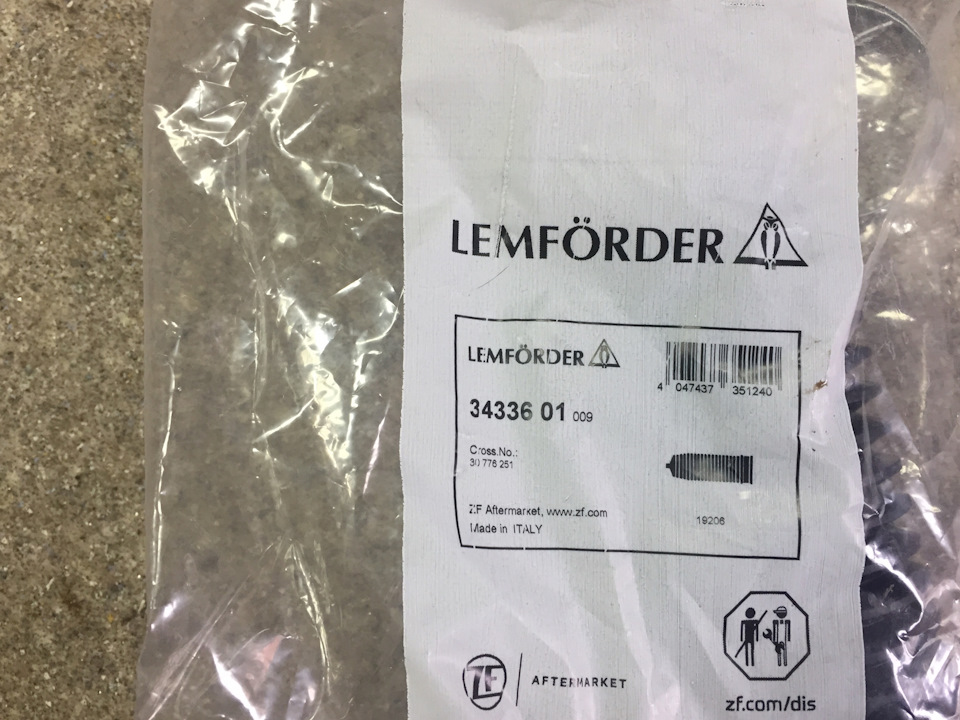 3433601 Пыльник, рулевое управление LEMFORDER | Запчасти на DRIVE2