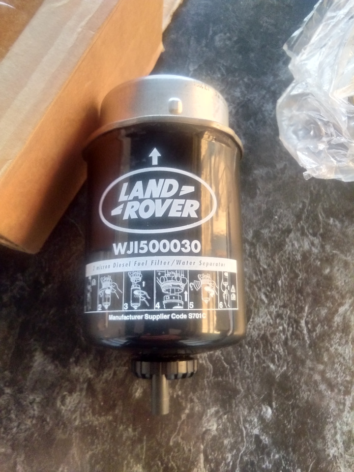 WJI500030 Сменный элемент топливного фильтра Jaguar Land Rover ...