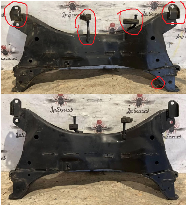MR510285 БАЛКА ПОПЕРЕЧНАЯ ПЕРЕДНЕЙ ПОДВЕСКИ №1 Mitsubishi | Запчасти на ...