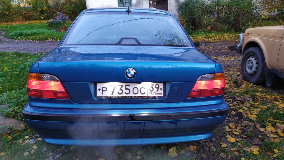 Рыжие повторители и диодная подсветка номера/// — BMW 7 series (E38), 3 ...