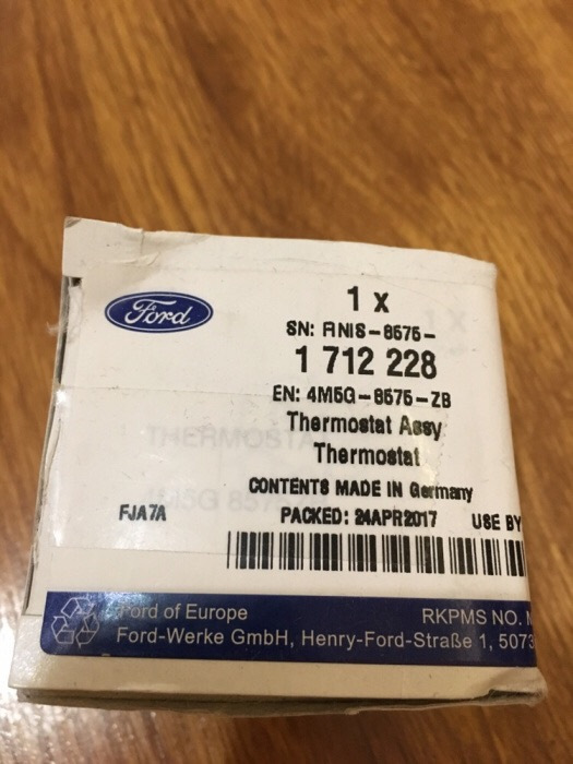 1712228 Термостат / C-Max, Fiesta, Focus-I/II/III, Fusion, Mondeo-IV ...