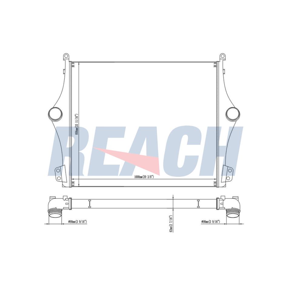 16117952L Охладитель наддувочного воздуха Reach Cooling | Запчасти на ...
