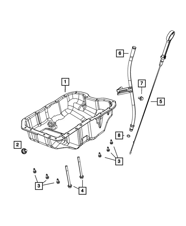 04884665AE Поддон масляный двигателя Chrysler | Запчасти на DRIVE2
