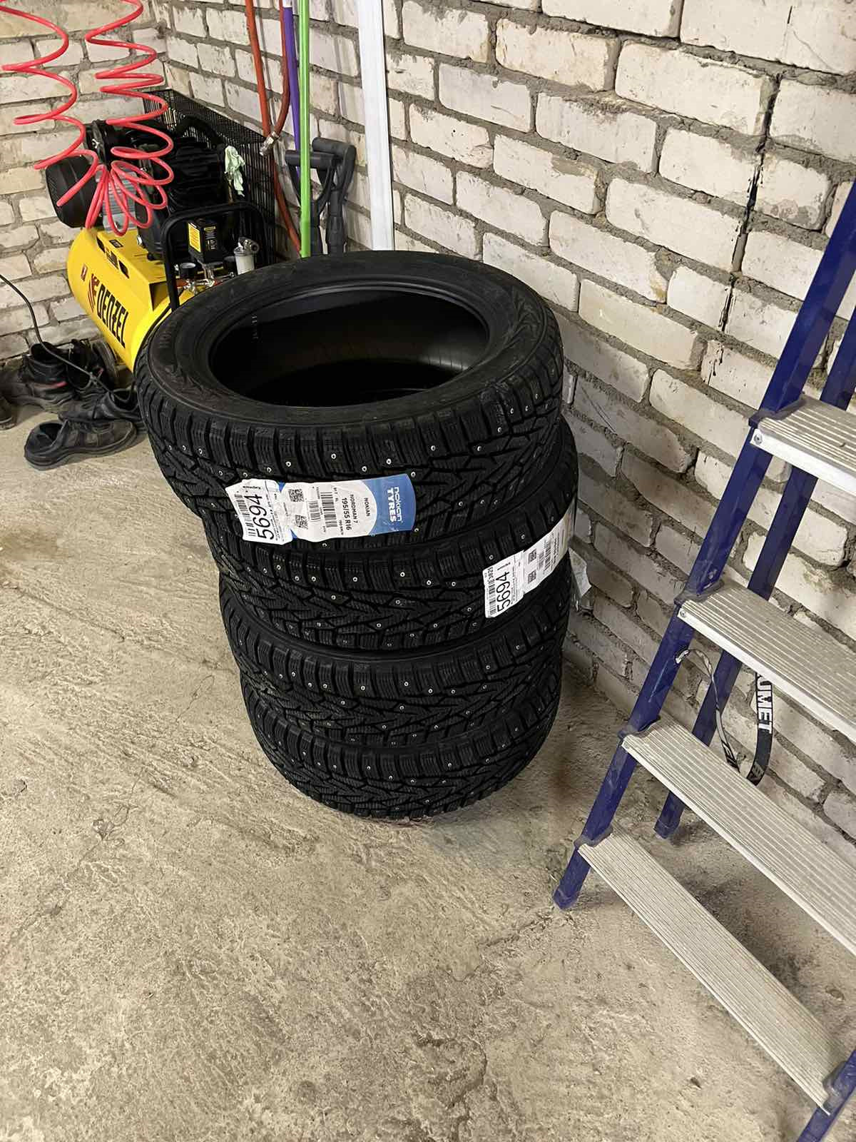 Зимняя резина Nokian Nordman 7 195х55 Р16 — Skoda Rapid (2G), 1,4 л ...