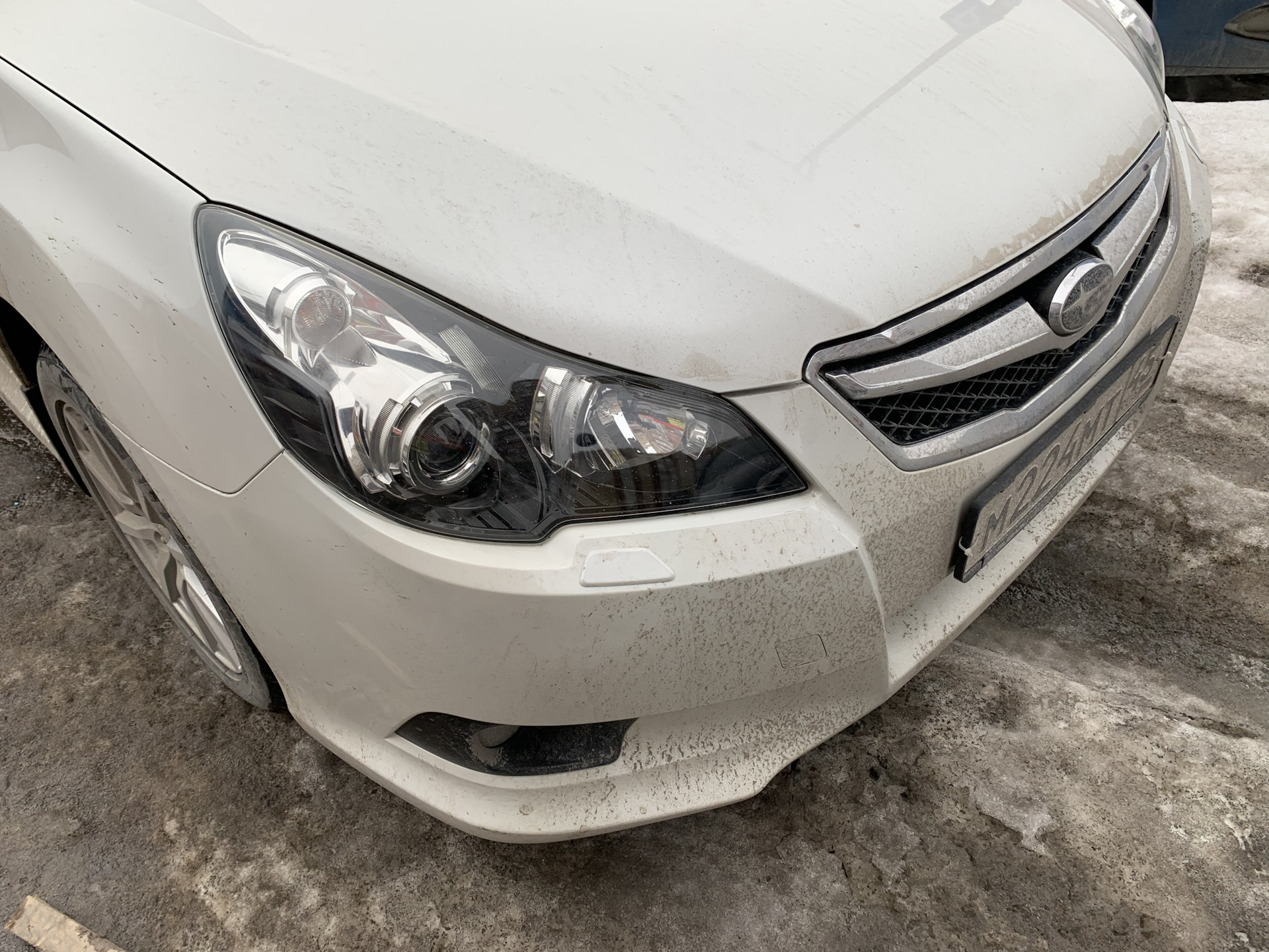 Черные маски фар — Subaru Legacy (BM/BR), 2,5 л, 2011 года | стайлинг ...