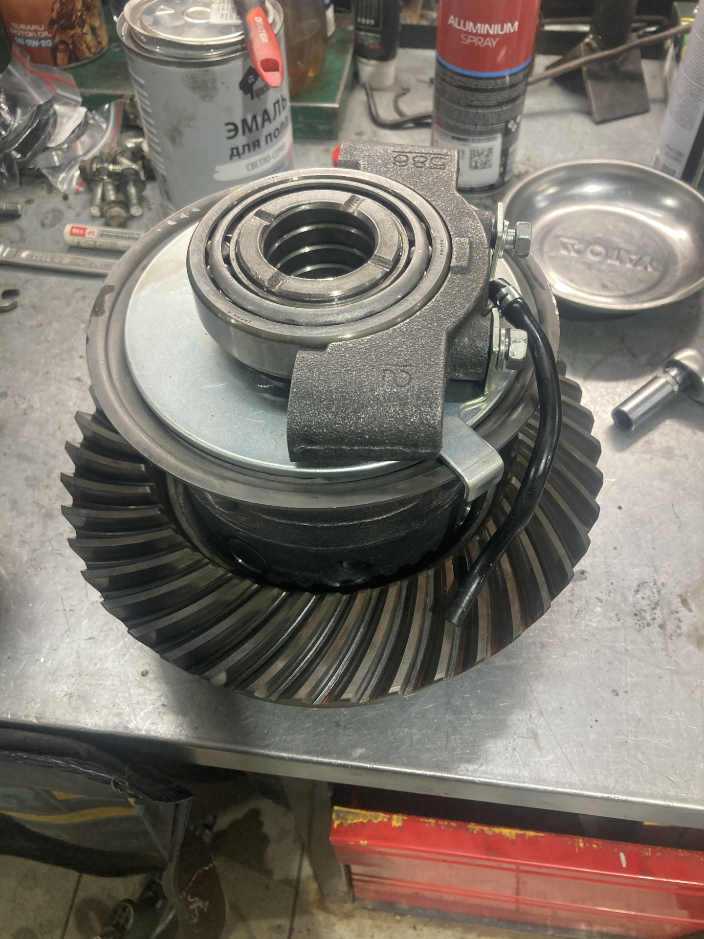 Смена редукторов с 3.917 на 4.300 — Mitsubishi Pajero (4G), 3,2 л, 2007 ...