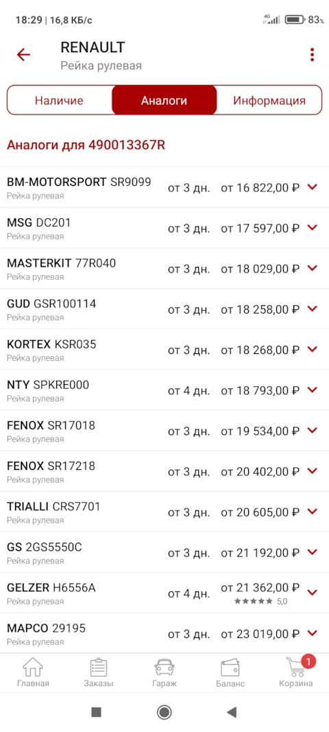 490013367R Механизм рулевой в сборе RENAULT | Запчасти на DRIVE2