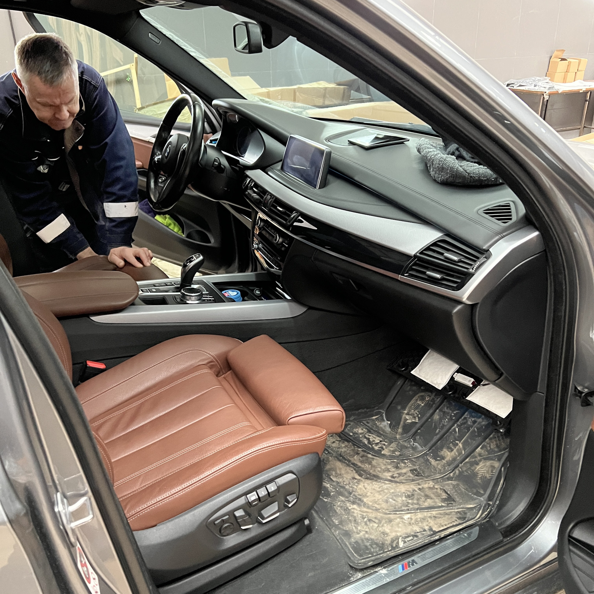 Оригинальные планки салона Fineline oak — BMW X5 (F15), 3 л, 2018 года ...