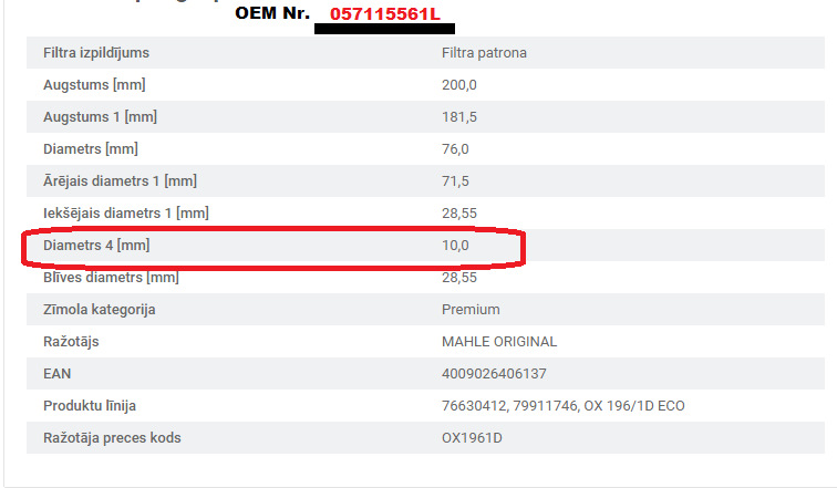 Разница в фильтрах масленных 057115561L и 057115561M… — Audi A6 Avant ...