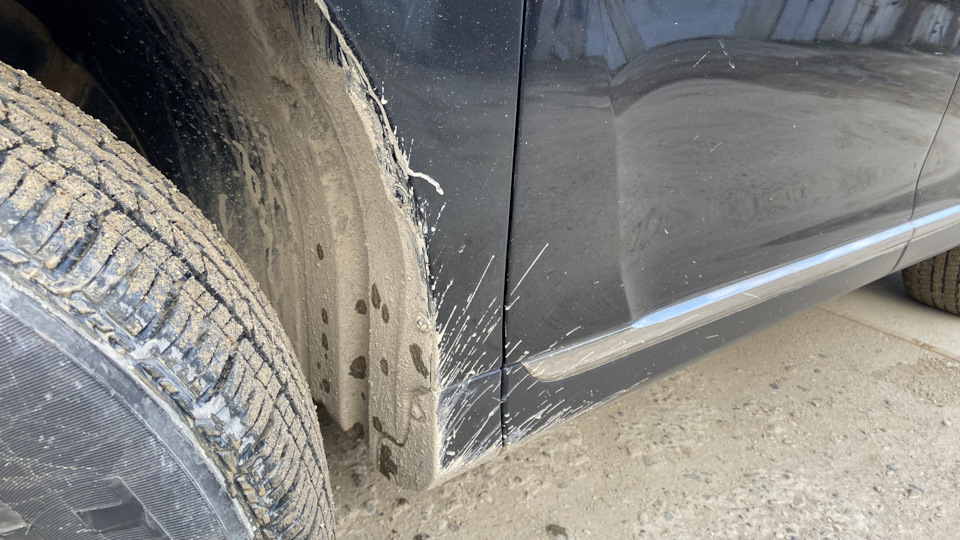 Брызговики передние! — Toyota Highlander (XU40), 3,5 л, 2011 года ...