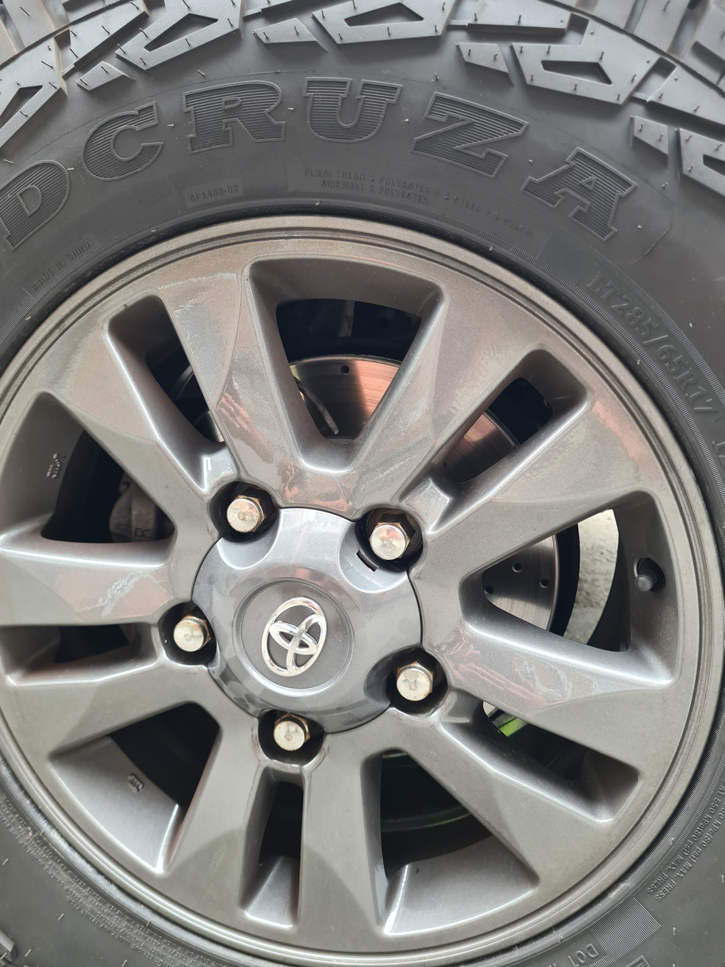 #11 Новая резина Roadcruza и диски Toyota 285/65/17 A/T — Toyota Land ...