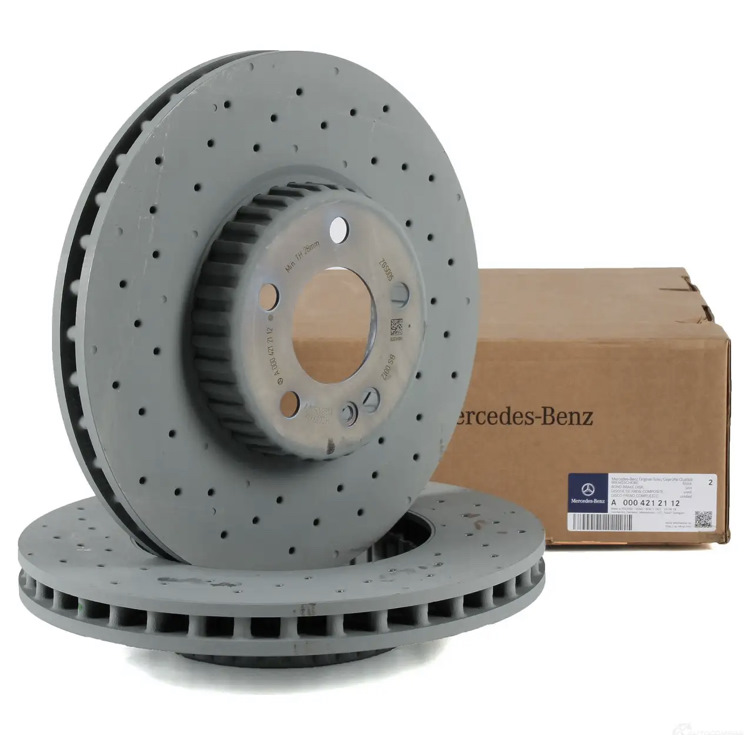 Передние тормоза — Mercedes-Benz C-Class (W205), 1,6 л, 2015 года ...