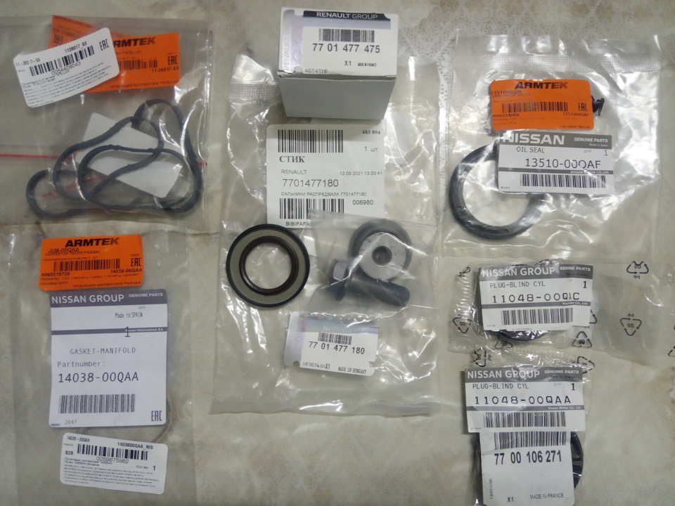 7701477180 Сальник распредвала RENAULT | Запчасти на DRIVE2