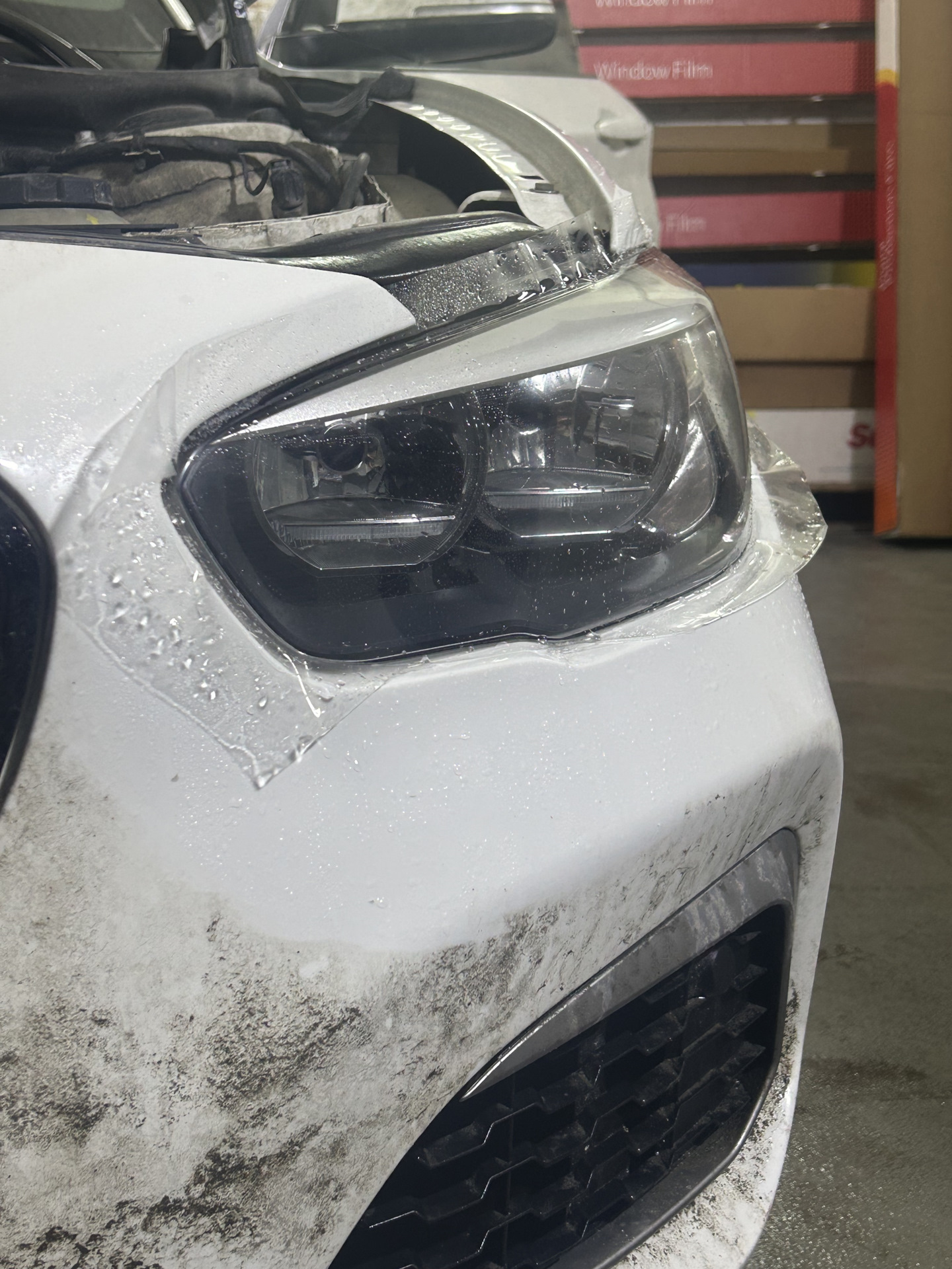 Фары в полеуретан+тонировка — BMW 1 series (F21), 1,6 л, 2013 года ...