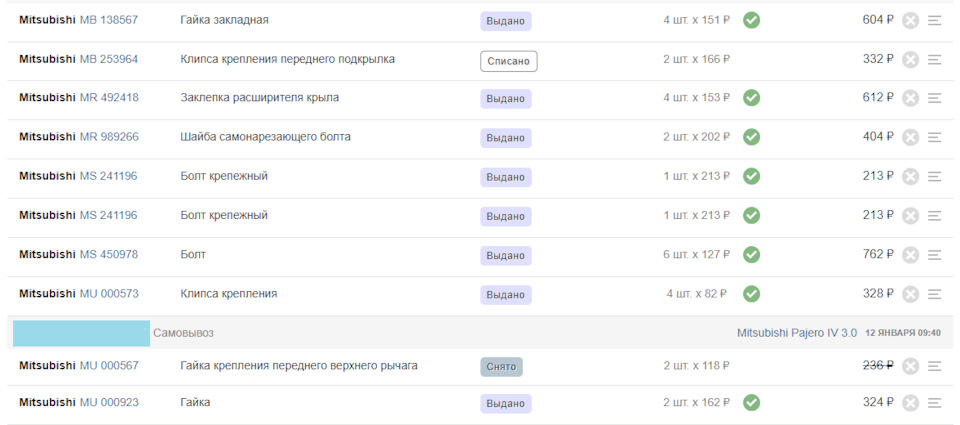 MU000573 Клипса Mitsubishi | Запчасти на DRIVE2