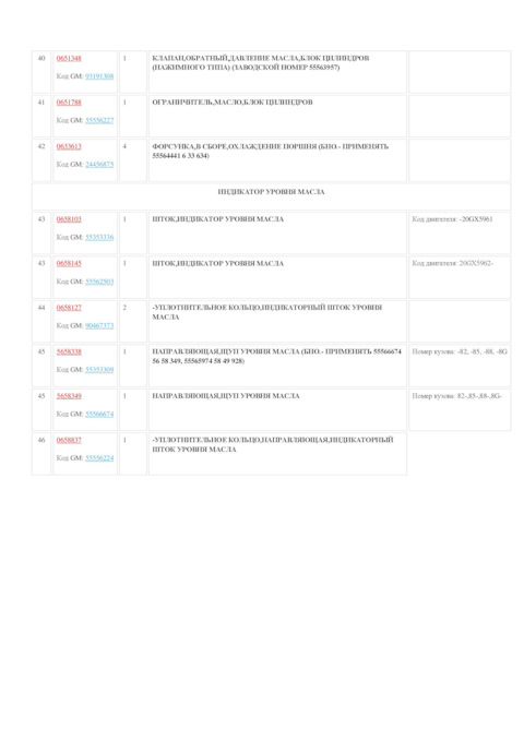 93191308 Клапан обратный давления масла GM | Запчасти на DRIVE2