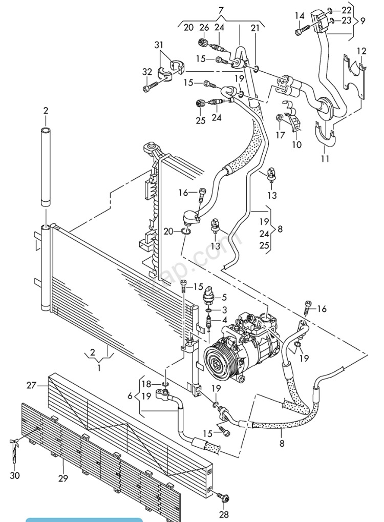 Датчик хладагента — Audi A6 (C7), 3 л, 2012 года | запчасти | DRIVE2