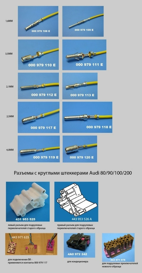 Номера разъемов, пинов, проводов VAG — Audi Allroad (C5), 3 л, 2003 ...