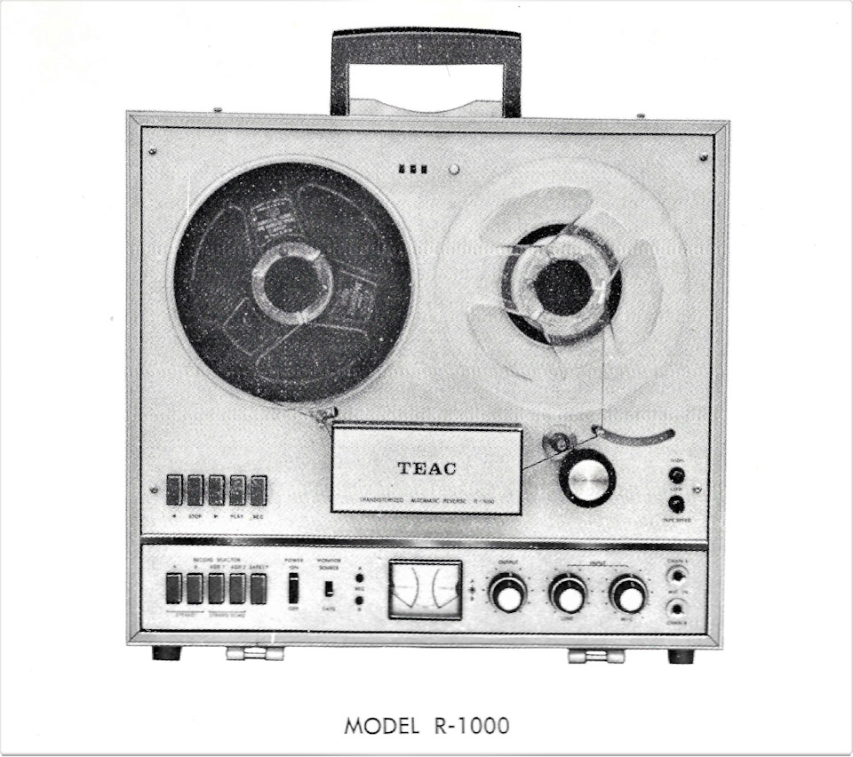 1966 TEAC R-1000 R-1100 Stereo Tape Recorder Operating Instructions ...