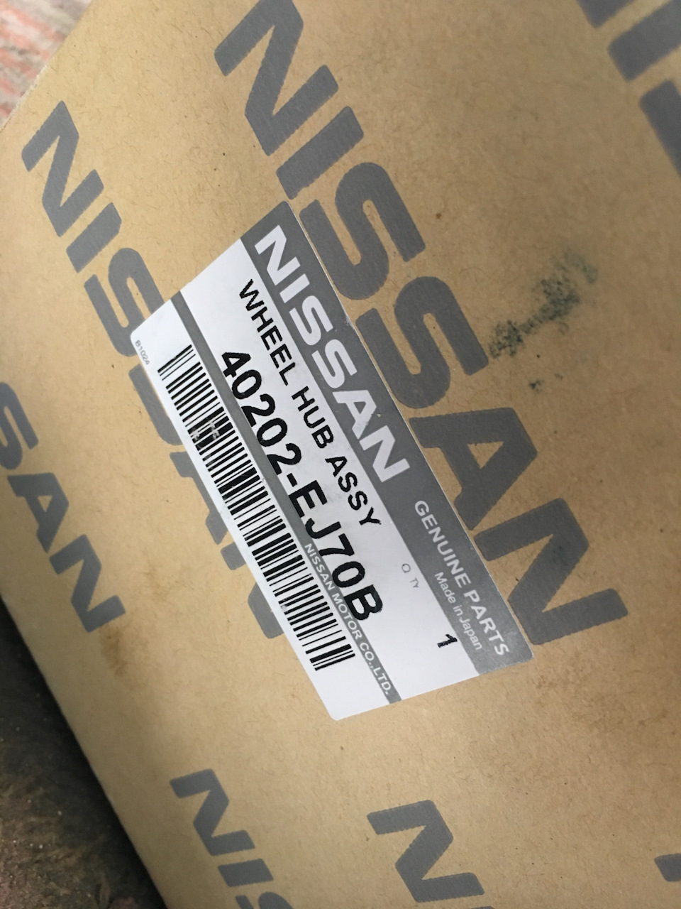 40202EJ70B Подшипник ступичный передний OEM NISSAN INFINITI | Запчасти ...