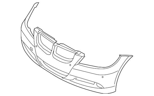 51117170053 Облицовка бампера Пд загрунтованная BMW | Запчасти на DRIVE2