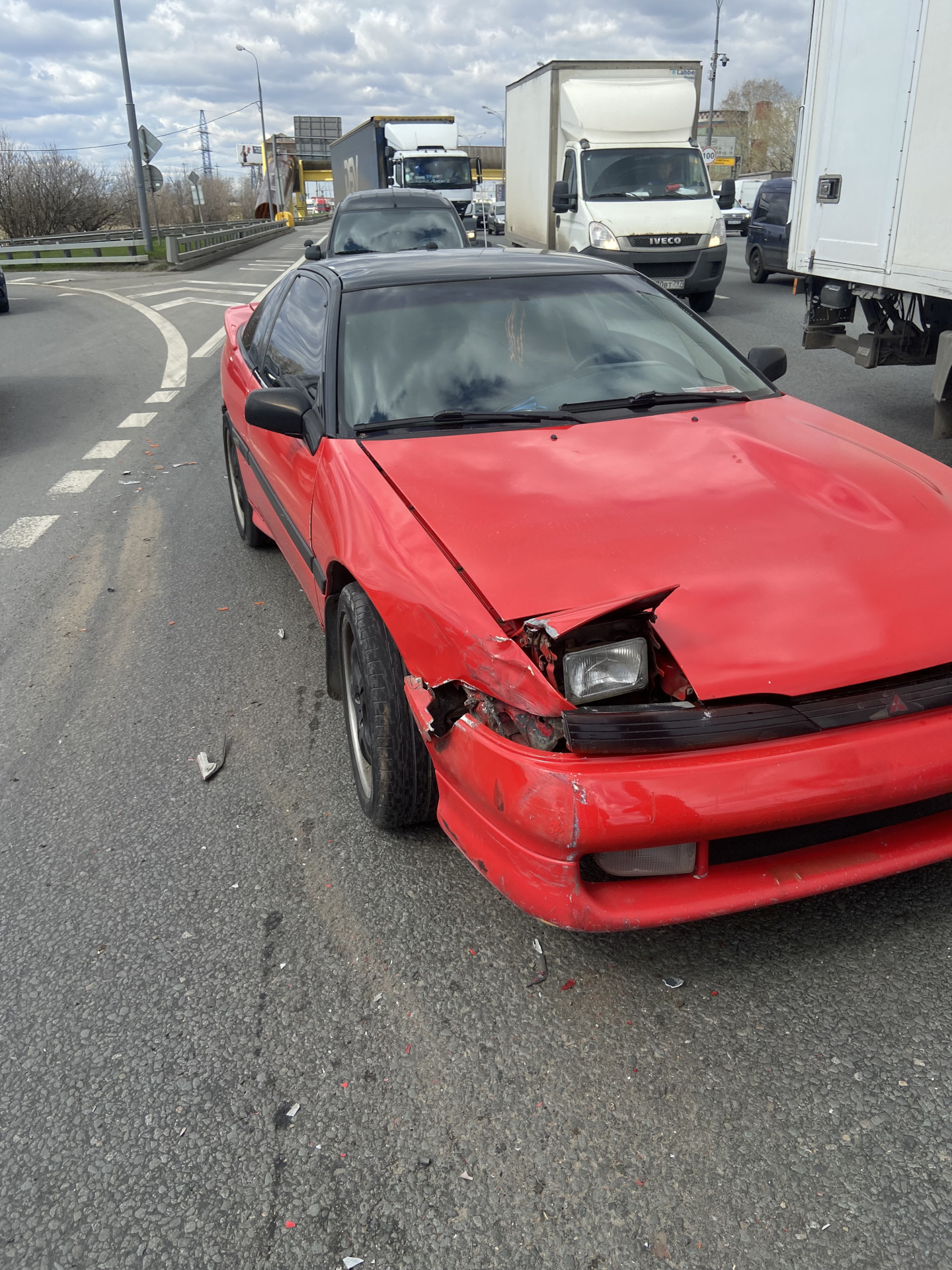 Первое дтп — Mitsubishi Eclipse (1G), 2 л., 1993 года | ДТП | DRIVE2